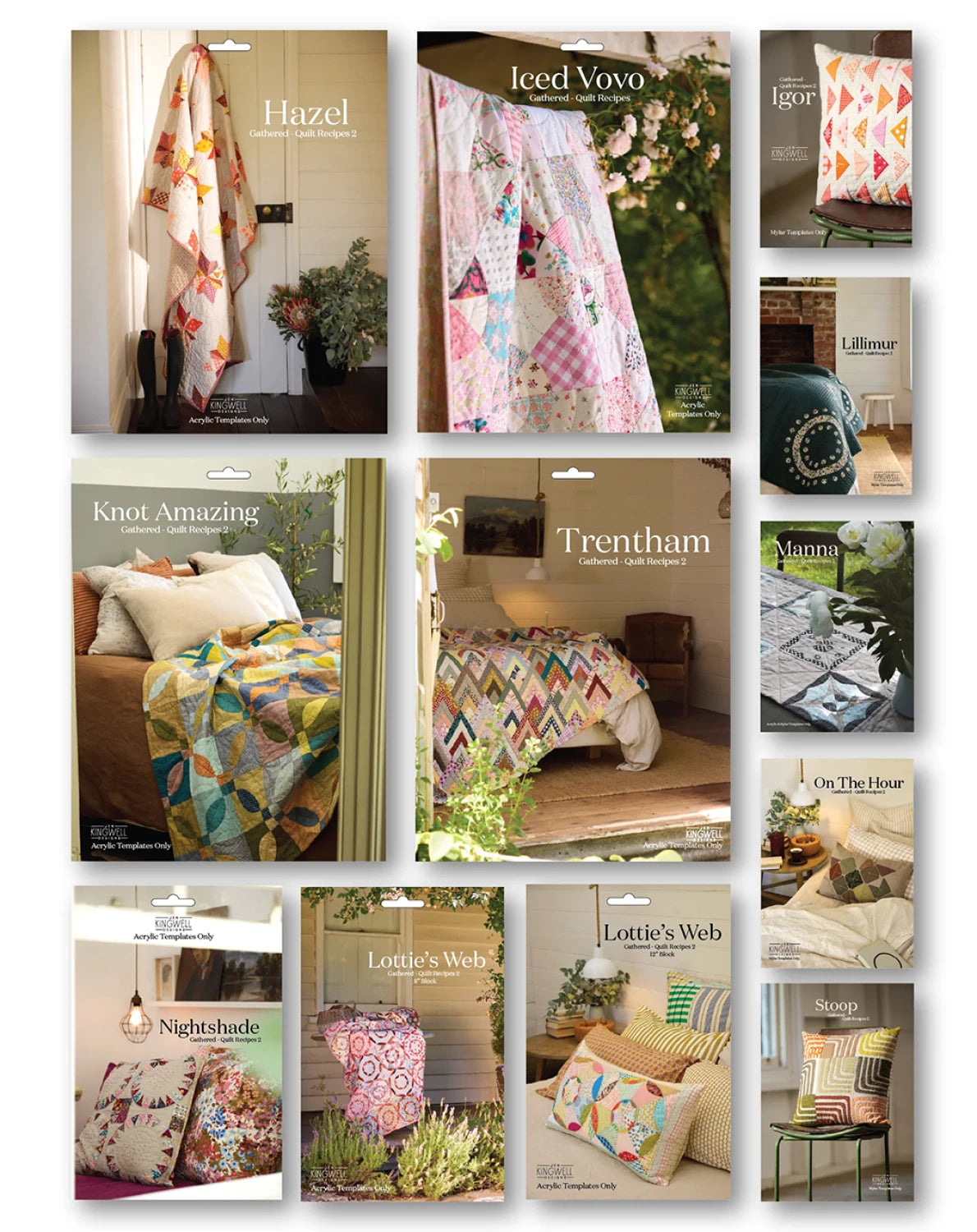 Gathered - Quilt Recipes 2 by Jen Kingwell Designs : Complete Template ...