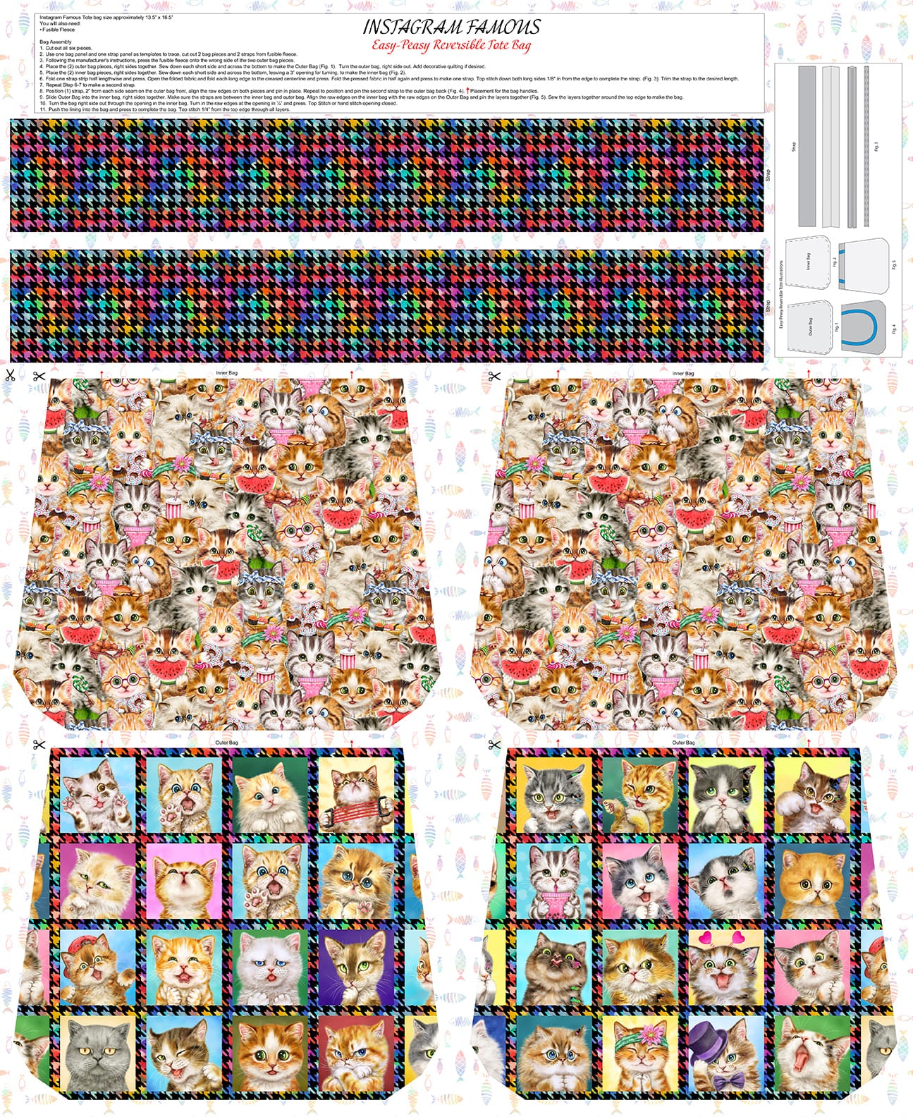 Instagram Famous by Kayomi Harai - Tote Bag Panel – Modern Quilt Co.