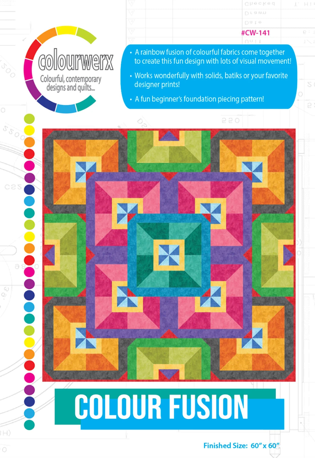 Colour Fusion Quilt Pattern by Colourwerx – Modern Quilt Co.