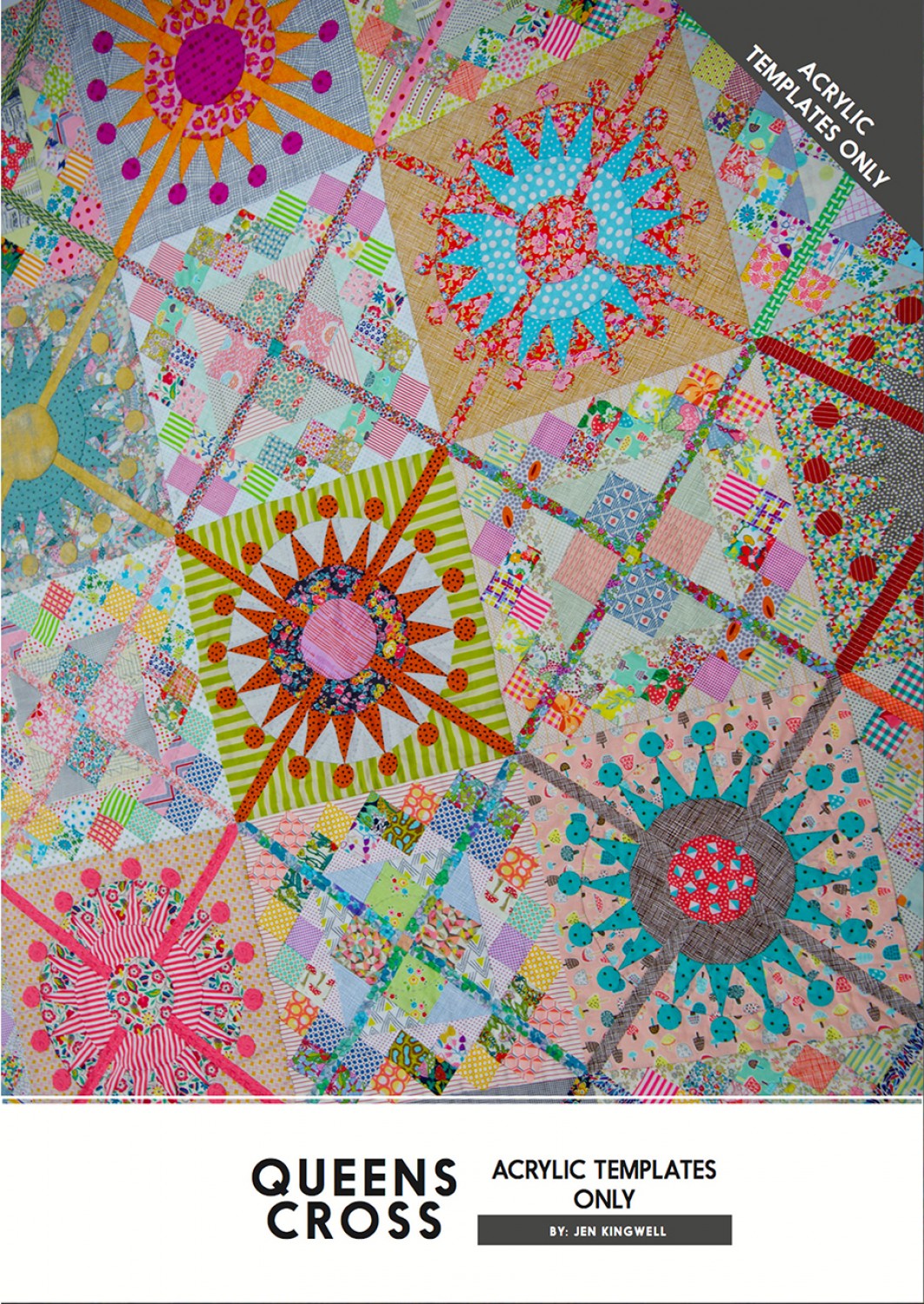 Queens Cross Pattern And Template by Jen Kingwell Designs - Special ...