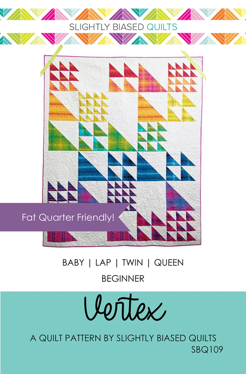 Vertex Quilt Pattern by Slightly Biased Quilts – Modern Quilt Co.