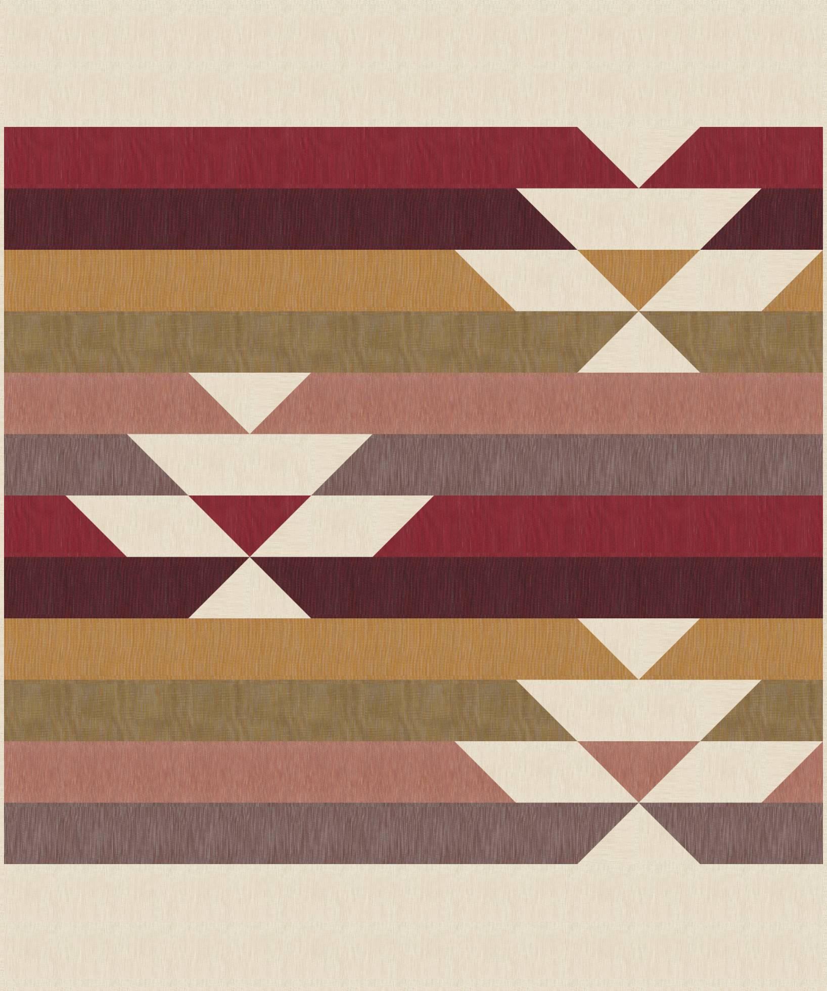 Space Dye Wovens by Figo Studio : West Hawk Quilt Kit – Modern Quilt Co.